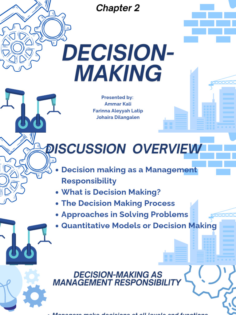 Chapter 2 - Decision Making | PDF | Decision Making | Evaluation