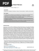 SPIKES Protocol for Bad News Delivery | PDF | Empathy | Oncology