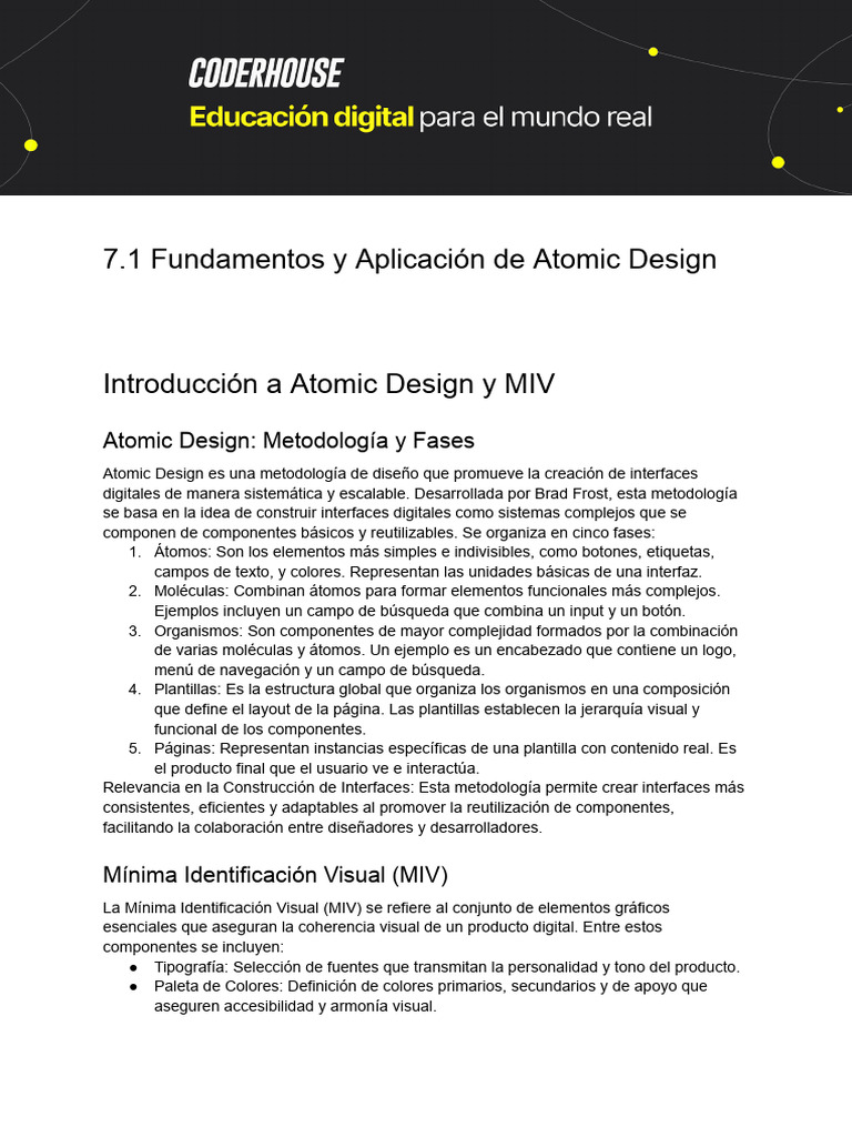 UX - UI Avanzado - Unidad 7 | PDF | Experiencia de usuario | Diseño