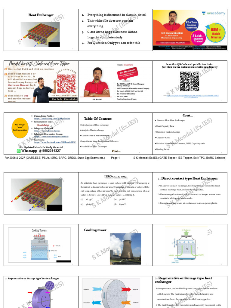 HMT WHite Part II Radiation, Unsteady, Convection | PDF | Heat Exchanger | Heat