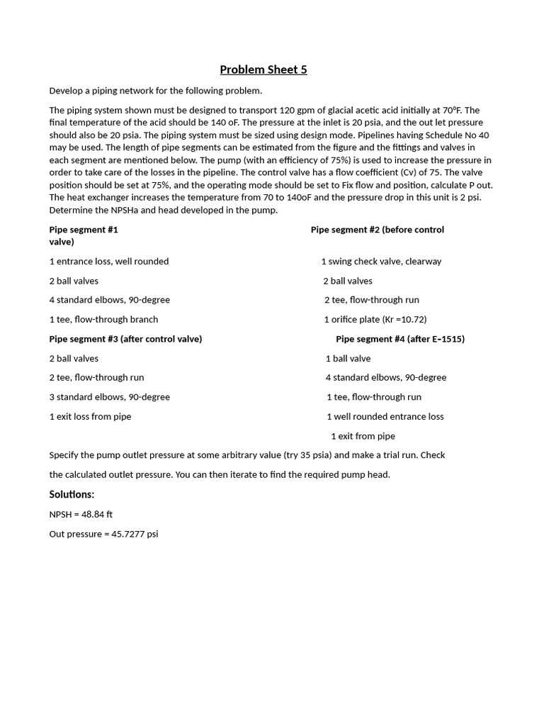 Problem Sheet 5 | PDF