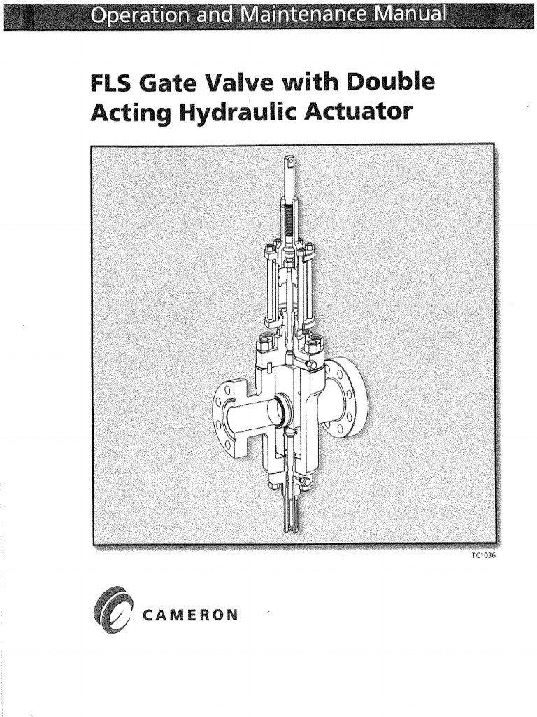 Cameron Operation & Maint. Manual FLS Hyd. Valve | PDF