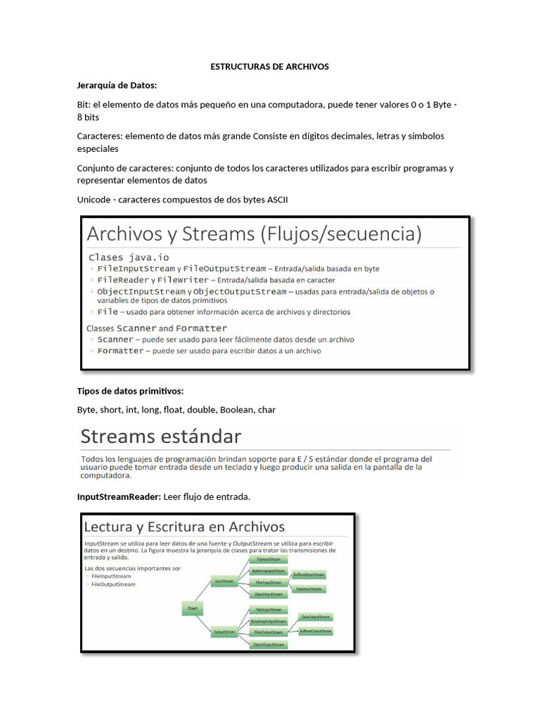 Estructuras de Archivos | PDF
