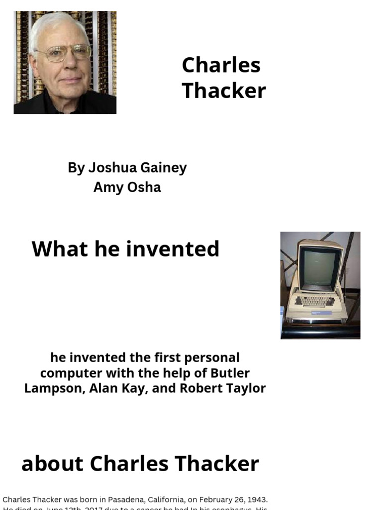 Charles Thacker | PDF