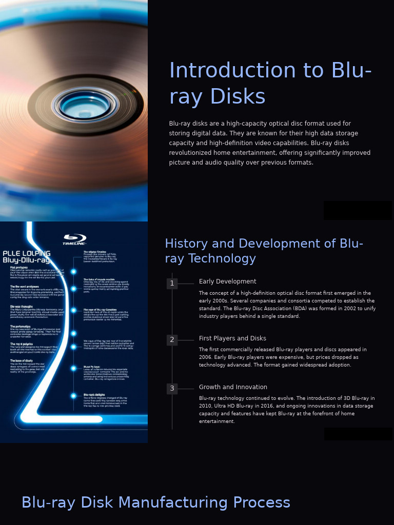 Overview of Blu-ray Technology | PDF | Blu Ray | Compact Disc