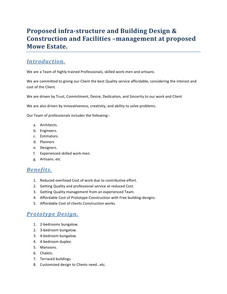 Mowe Estate Construction Services | PDF | Art
