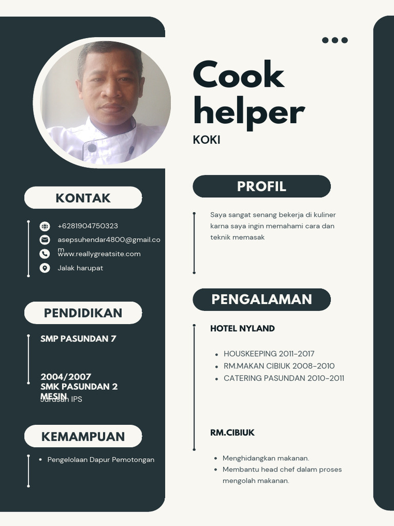 Putih & Hijau Tua Modern Koki Surat Lamaran Kerja_20250627_133623_0000 | PDF