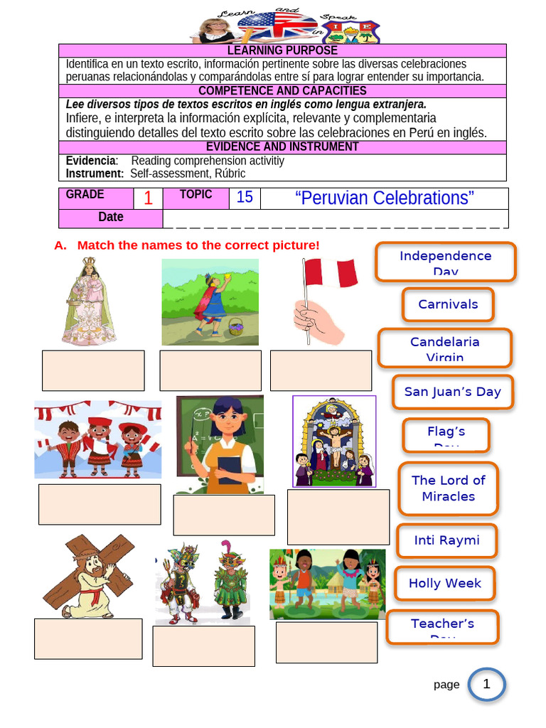Peruvian Celebrations: Reading Comprehension | PDF | Chess Openings | Chess