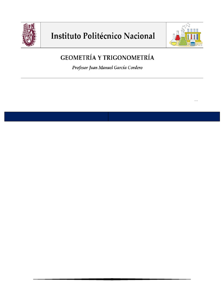 Geometr-a y Trigonometr-a | PDF | Triángulo | Ángulo