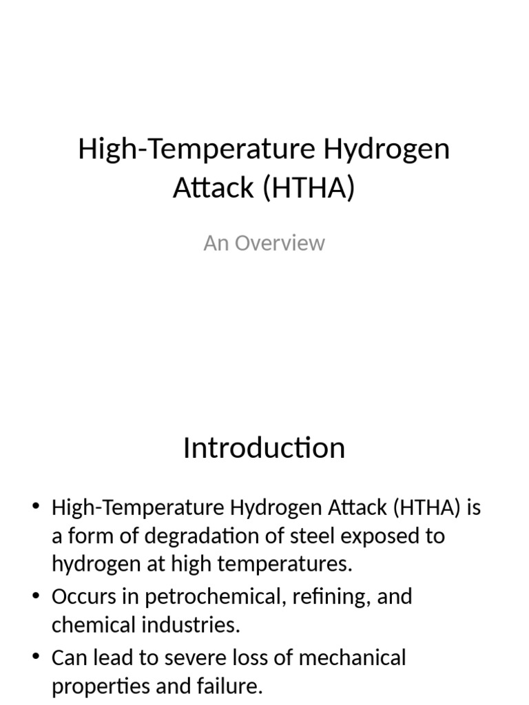 HTHA Inspection and Prevention Guide | PDF