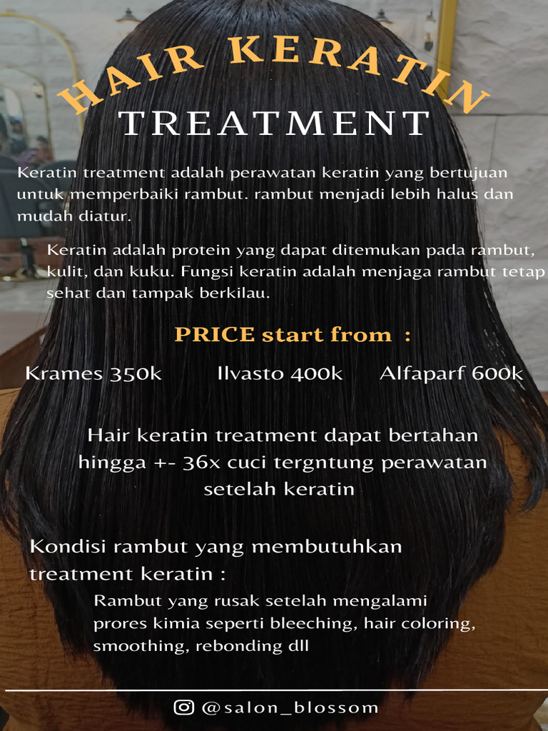 Daftar Harga Perawatan Salon Blossom | PDF