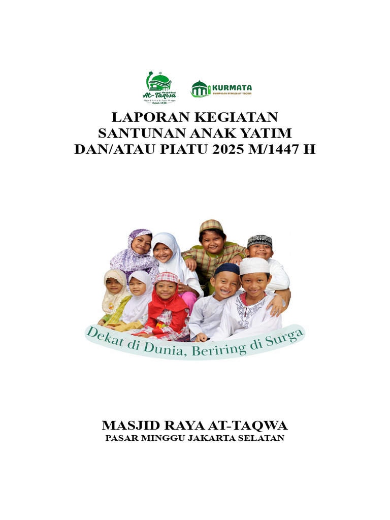 Laporan Kegiatan Santunan Anak Yatim | PDF