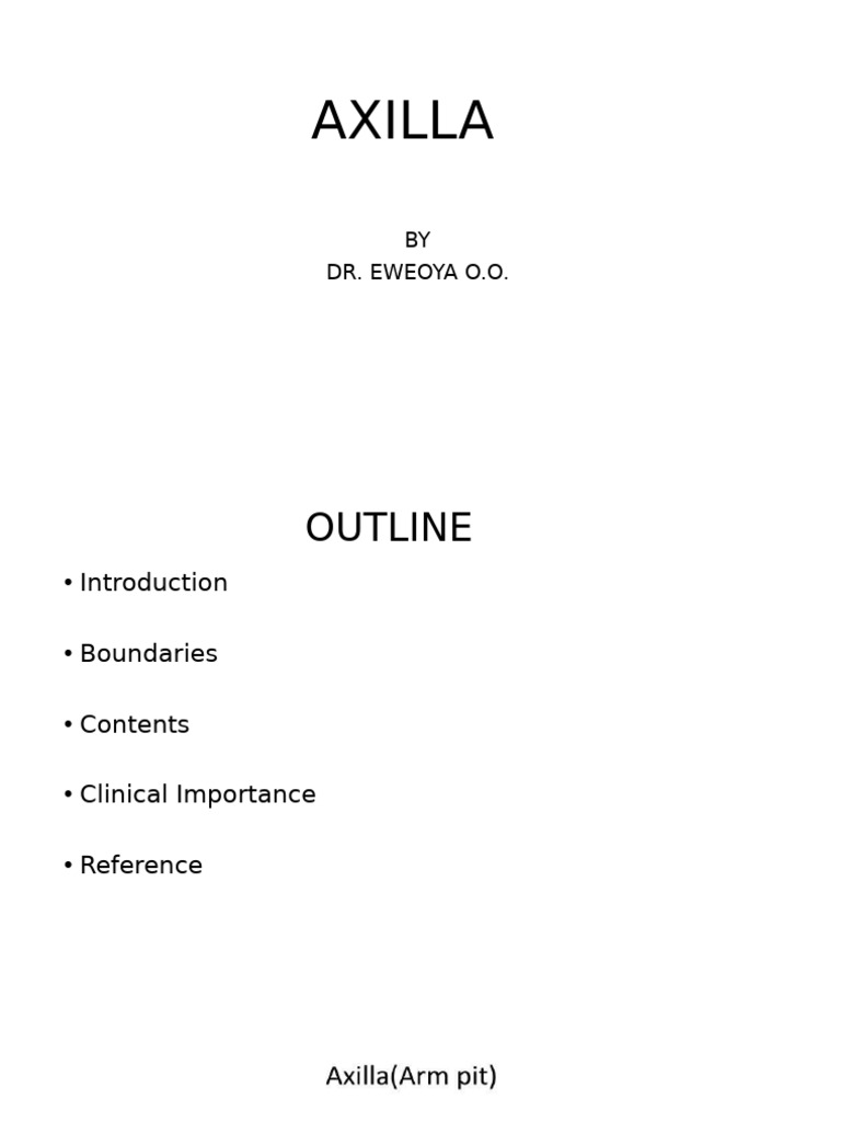 Axilla 2 | PDF