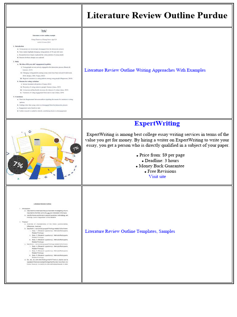 Literature Review Outline Purdue | PDF | Essays | Apa Style