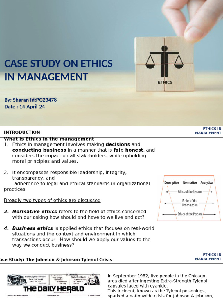 Ethics in the Johnson & Johnson Crisis | PDF | Crisis Management | Business