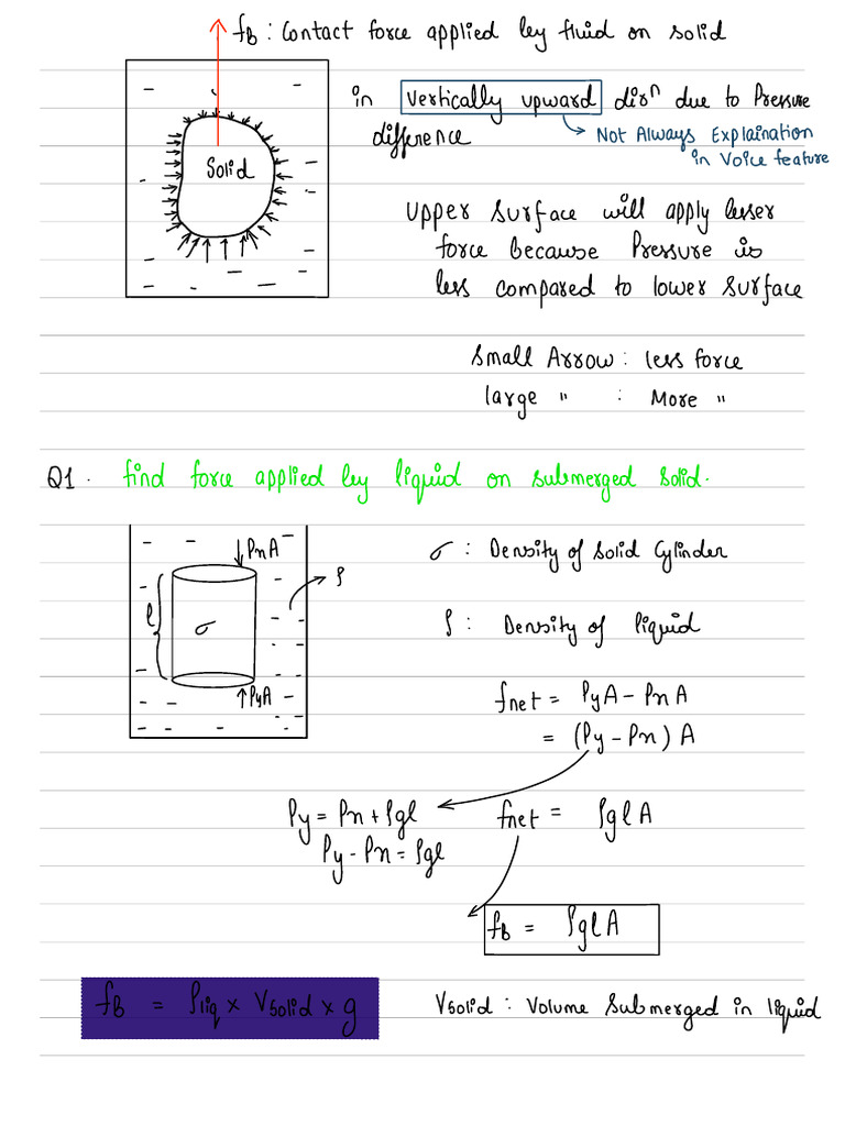 4.buoyancy or Upthrust Force | PDF