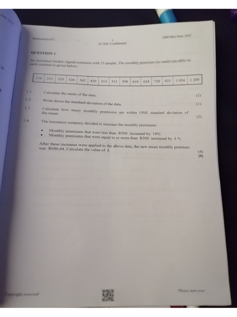 DBEMayJune 2025 P2 Mathematics | PDF