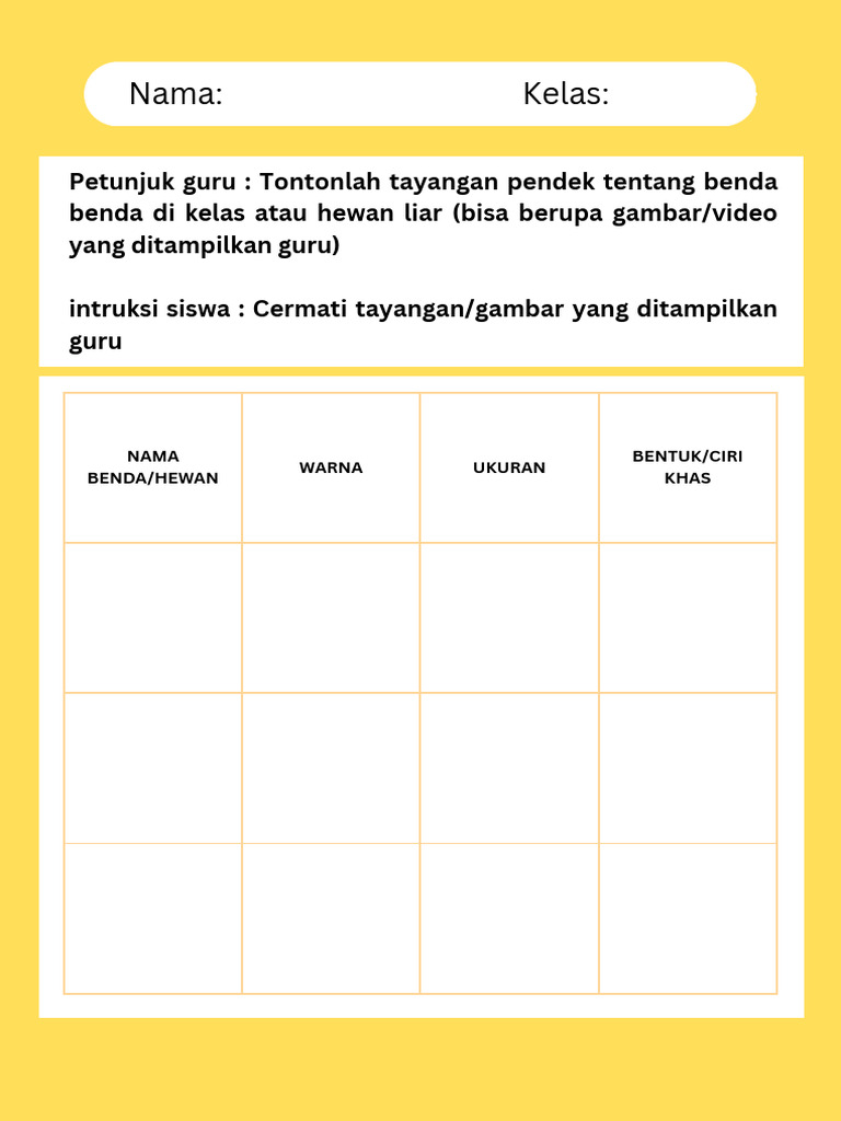 Lembar Kerja Melengkapi Kalimat Menggunakan Kata Sifat - 20250727 ...