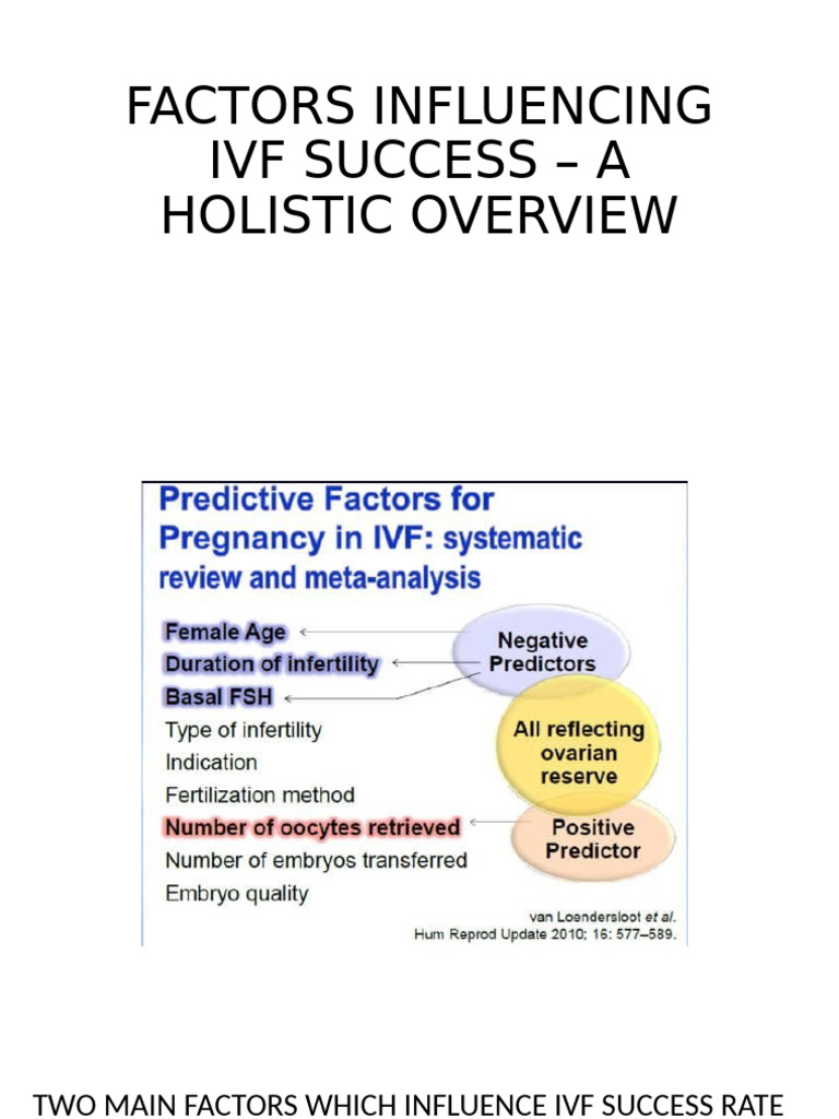 IVF Success Factors Overview | PDF | In Vitro Fertilisation | Infertility