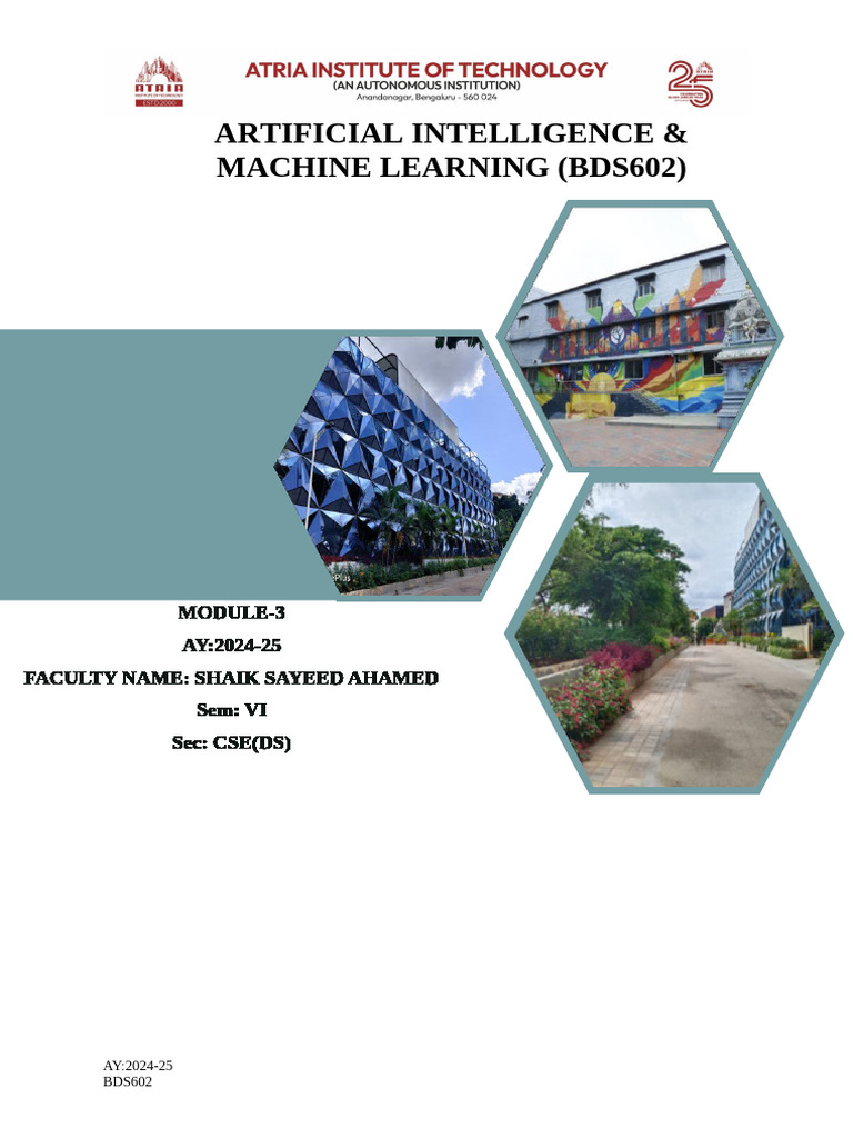 AIML Module 3 | PDF | Machine Learning