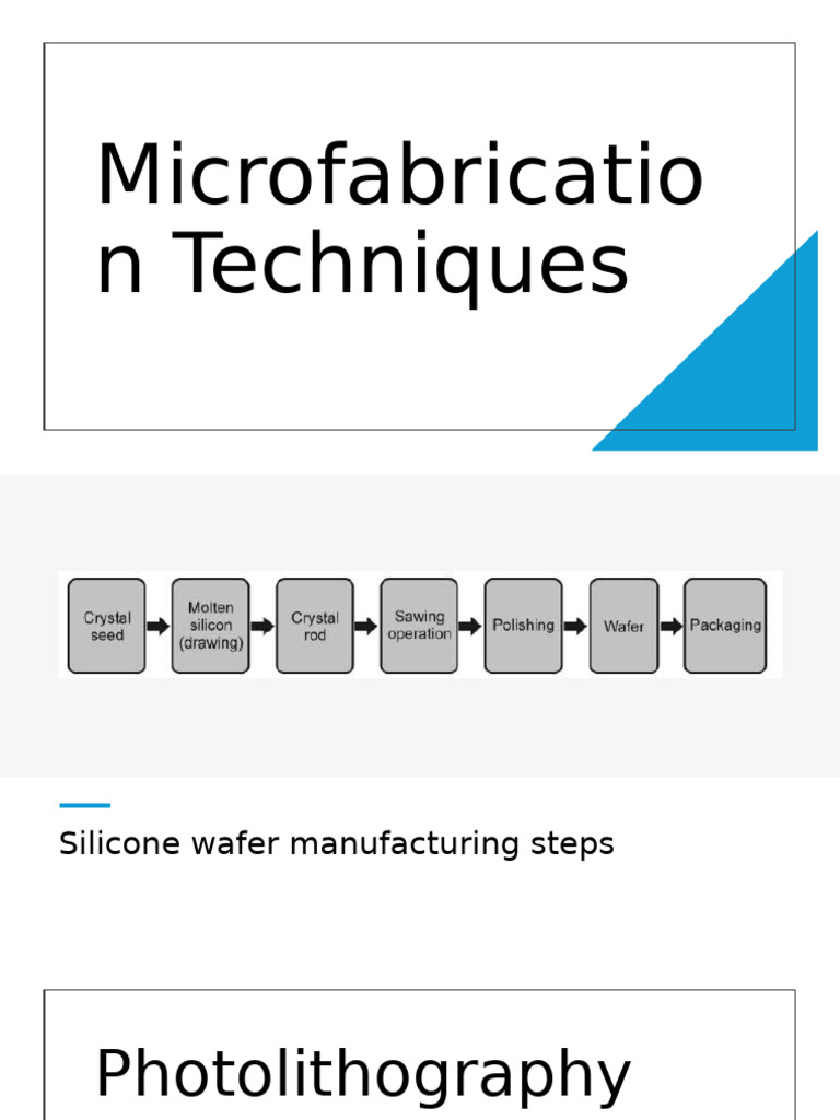 Introduction To Microfabrication Techniques | PDF