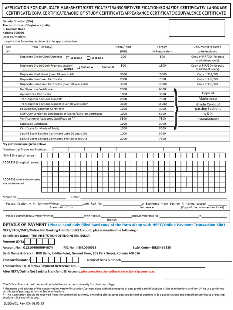 Duplicate Certificates | PDF
