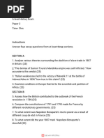 A Level History Aqa NEA Marking TickSheet | PDF | Human Communication