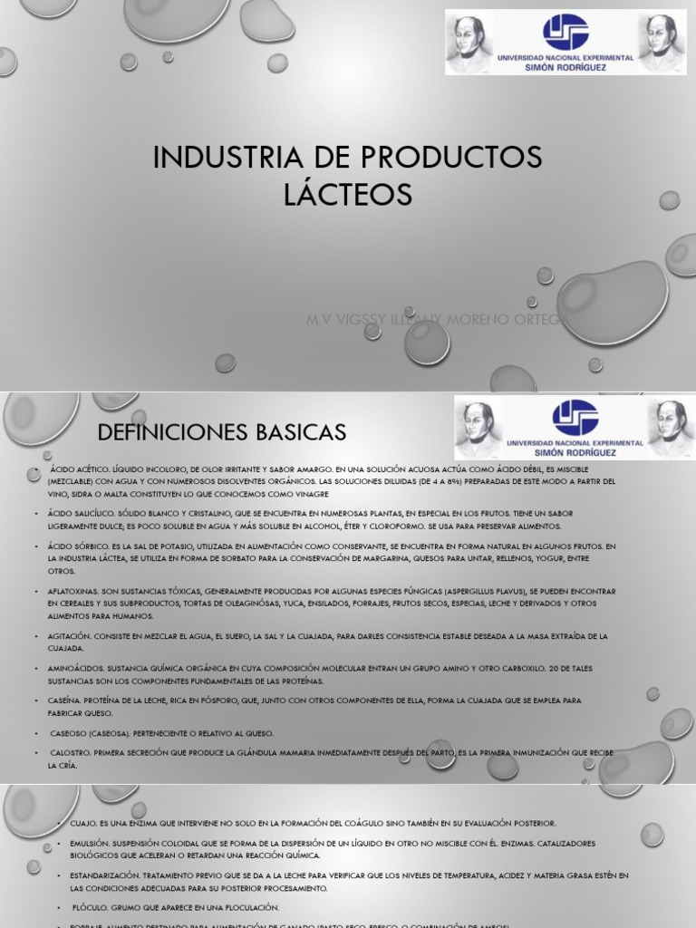 INDUSTRIA DE PRODUCTOS LACTEOS - PPTX Definicion Vimo | PDF | Leche | Alimentos