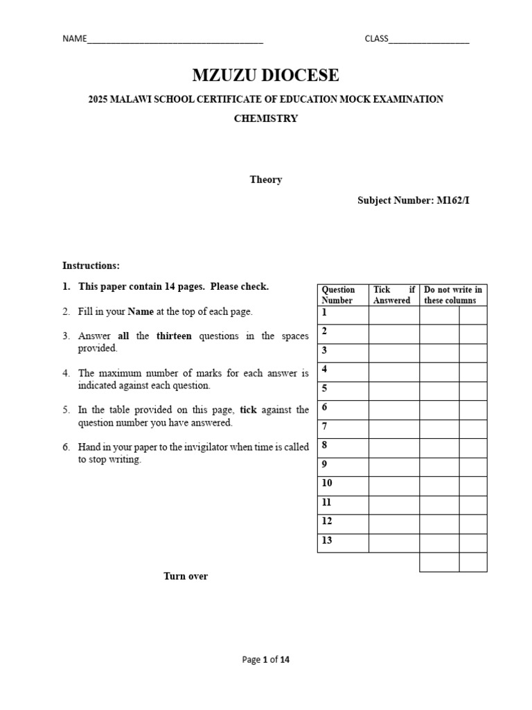 Che 2025 Hac Chemistry Marking Key | PDF | Ammonia | Chlorine