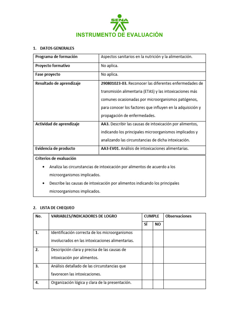Ie Aa3 Ev01 | PDF | Aprendizaje | Alimentos