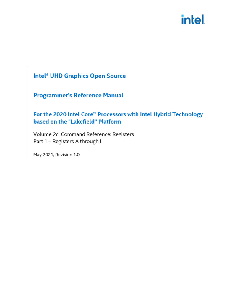 Intel GFX PRM Osrc LKF Vol02c Commandreference Registers Part1 | PDF ...
