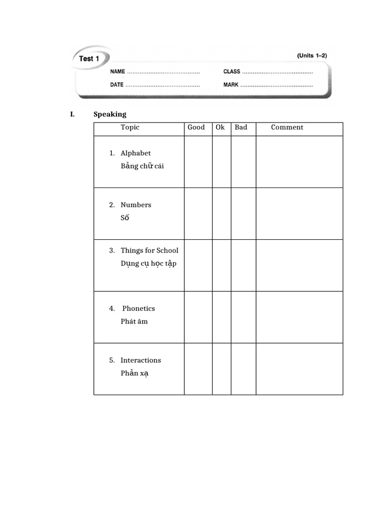 Lg1 - Progress Check Unit 1 | PDF