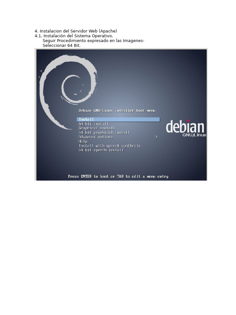 Comandos para Instalar El Servidor Web | PDF | Distribución de Linux | Servidor HTTP Apache