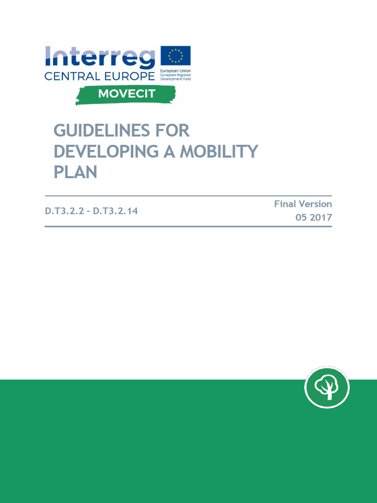 Guidelines for Mobility Plan Development | PDF | Public Transport | Policy