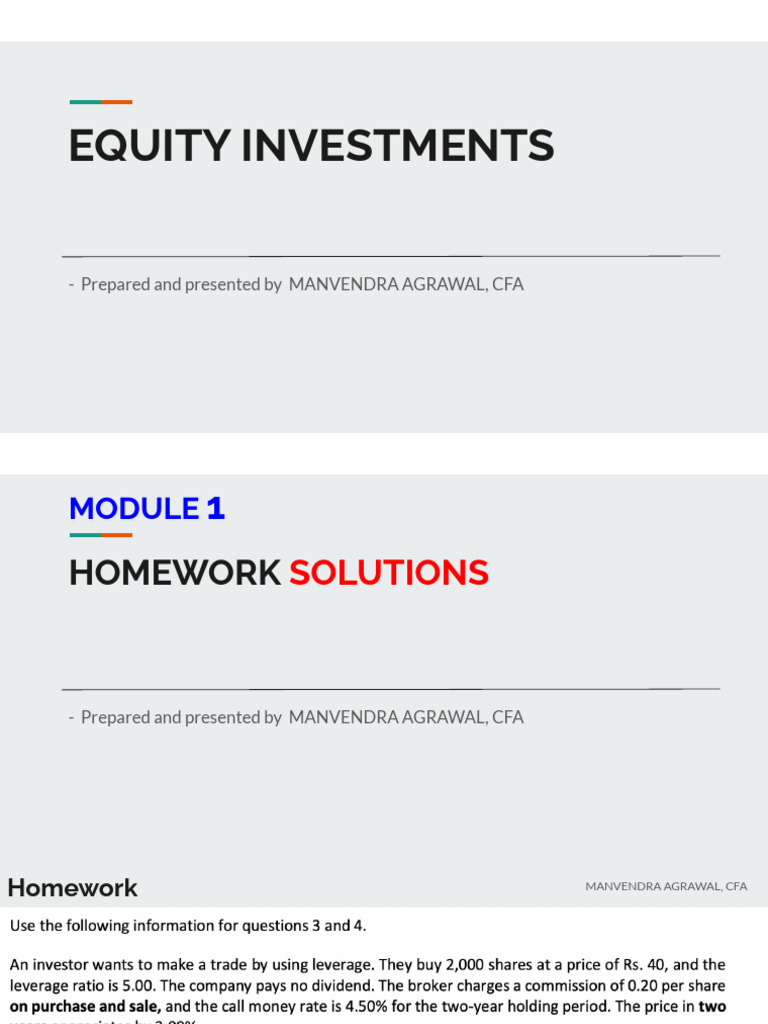 Module 1 - HW Solutions | PDF