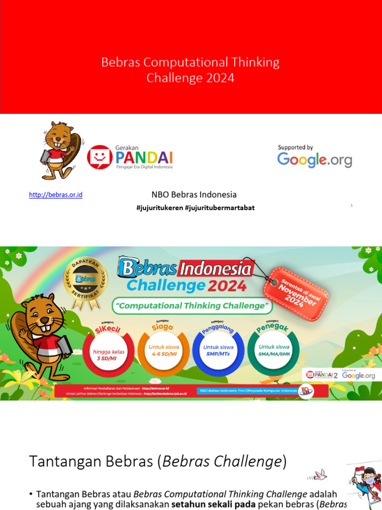 Bebras Challenge 2024 | PDF