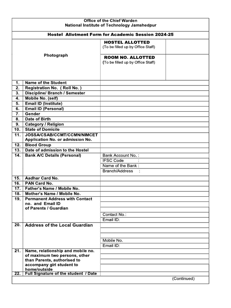 Allotment Form | PDF