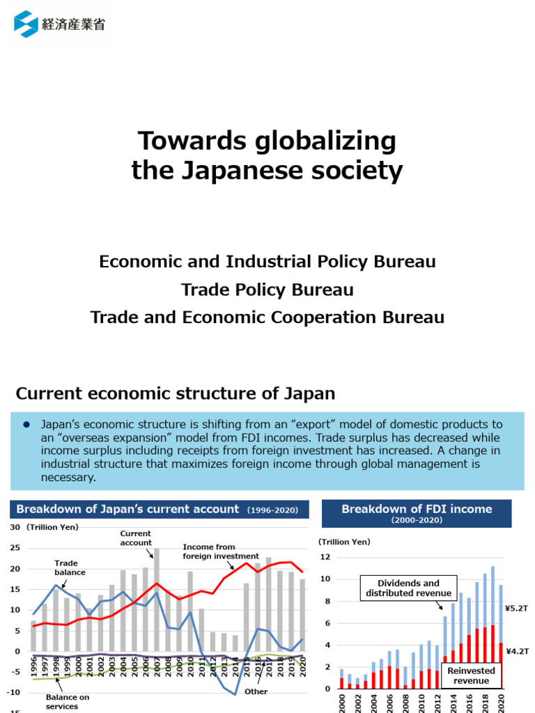 Towards Globalizing The Japanese Society | PDF | Globalization | Exports