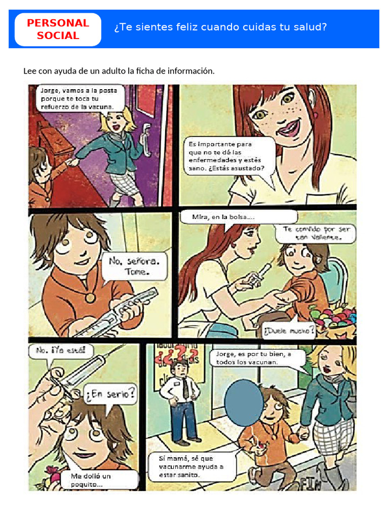 D1 A2 FICHA PS. ¿Te Sientes Feliz Cuando Cuidas Tu Salud | PDF