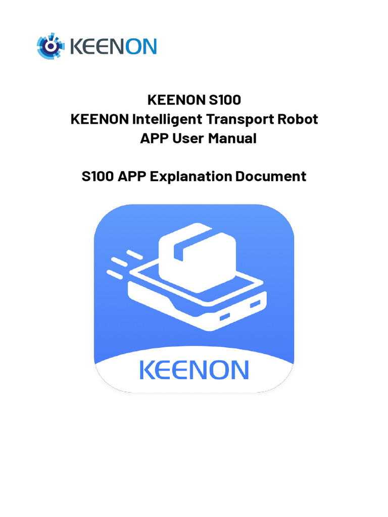 Keenon S100 Robot User Manual | PDF | Button (Computing) | Dialog Box