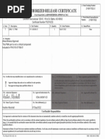 Authorized Release Certificate: Faa Form 8130-3, Airworthiness Approval ...