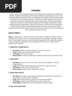 Match Plate Pattern and Risk Assesment Final | PDF | Foundry | Personal ...
