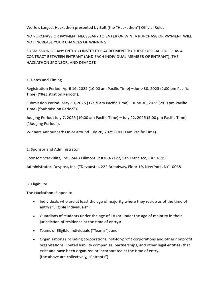 Devpost Hackathon Details | PDF | Application Software | Mobile App