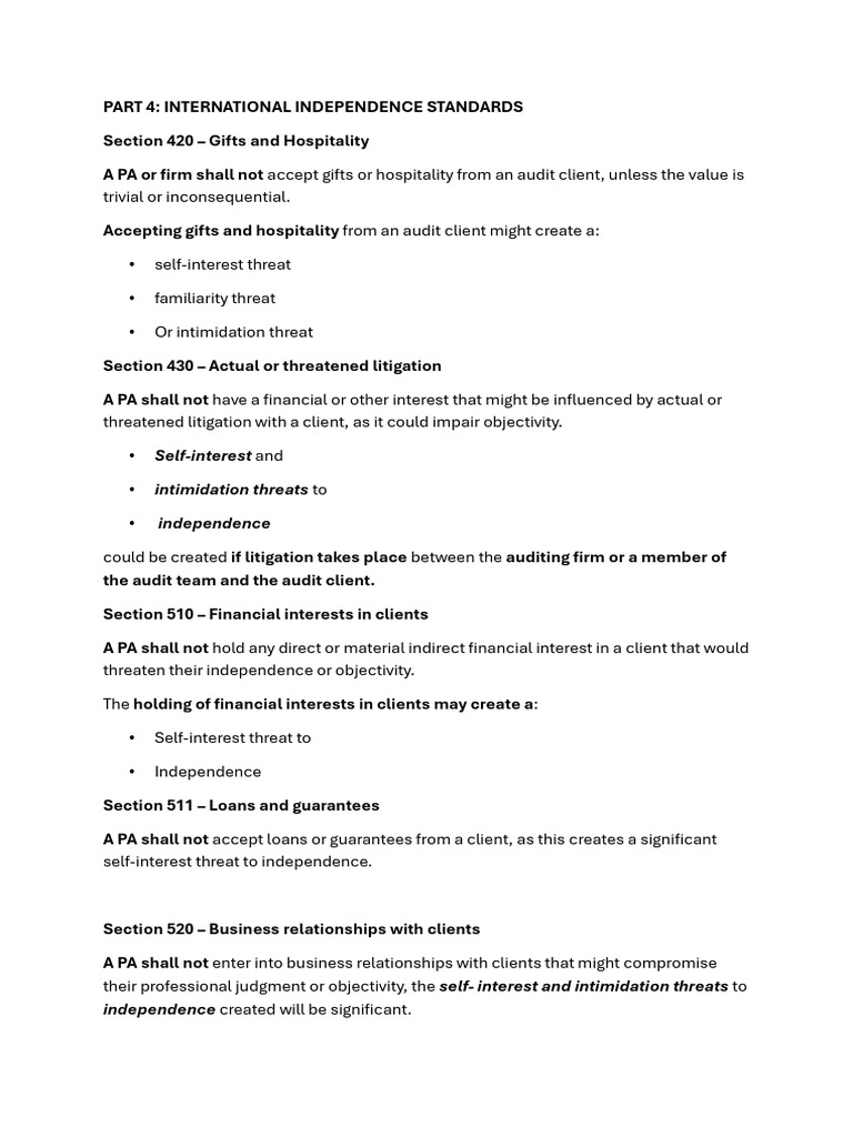 SAICA CPC PART 4 SECTIONS | PDF | Audit | Business
