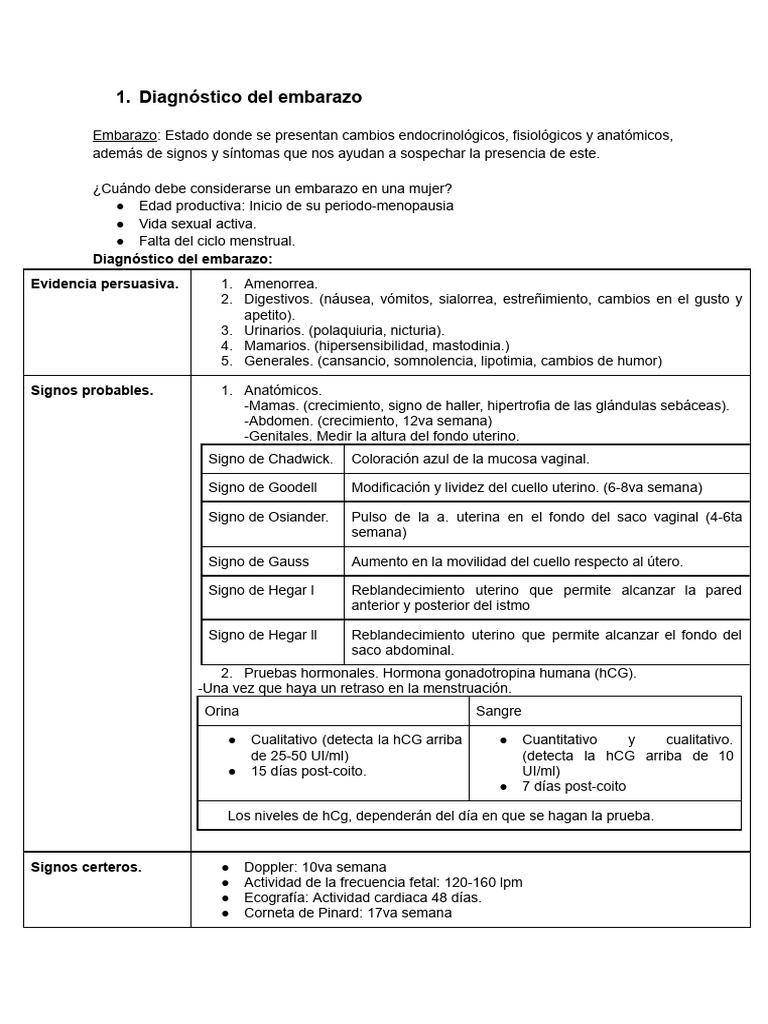 Guía Ginecología. Primer Parcial | PDF | Parto | Placenta