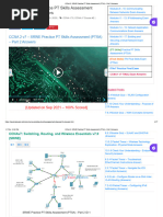 CCNA1 v7.0 - ITN Practice PT Skills Assessment (PTSA) Answers | PDF | I Pv6 | Ip Address