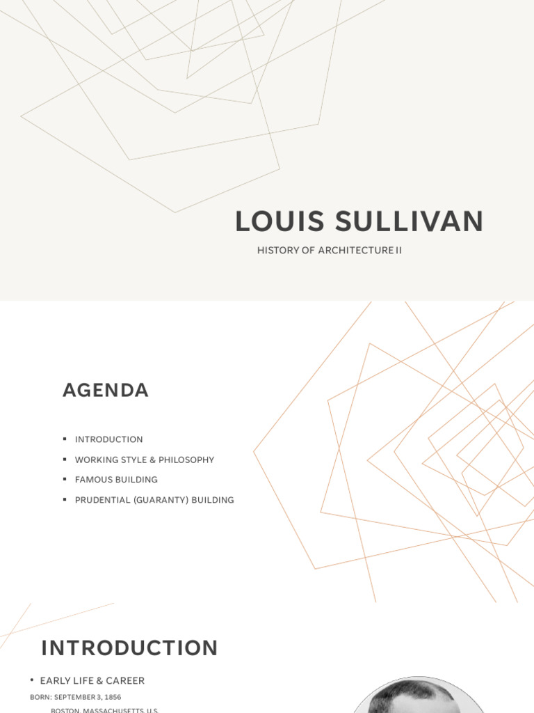 Case Study On Works of Louis Sullivan | PDF | Architectural Design ...