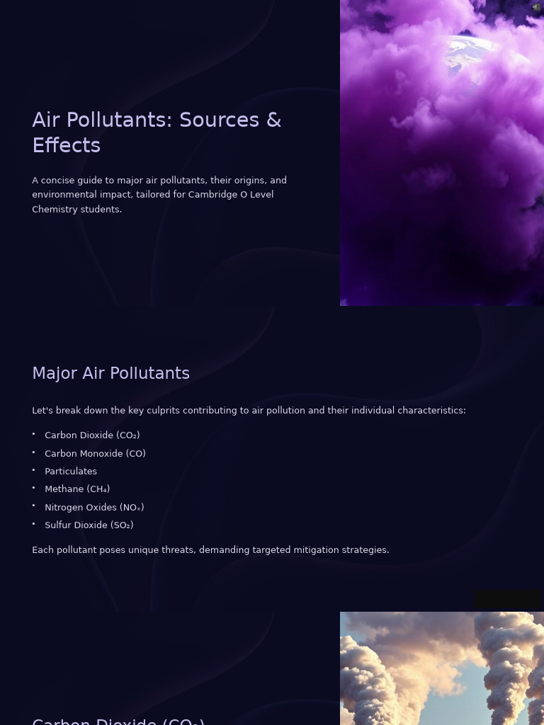Air Pollutants: Sources & Effects Guide | PDF