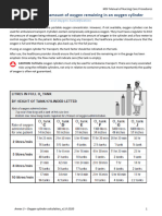 Oxygen Cylinder Duration and Factors | PDF | Flow Measurement | Oxygen