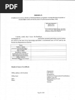 PAN Card Annexure A Certification Form | PDF